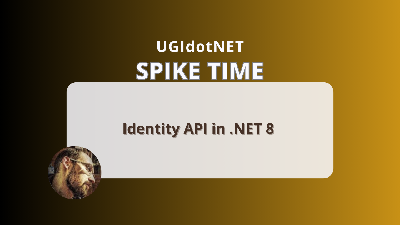 Episodio Identity API in .NET 8 - Spike time